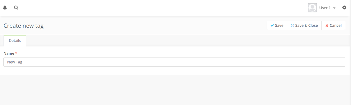 How to create a Tag - Adaptix
