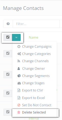 How do I delete contacts? – Adaptix