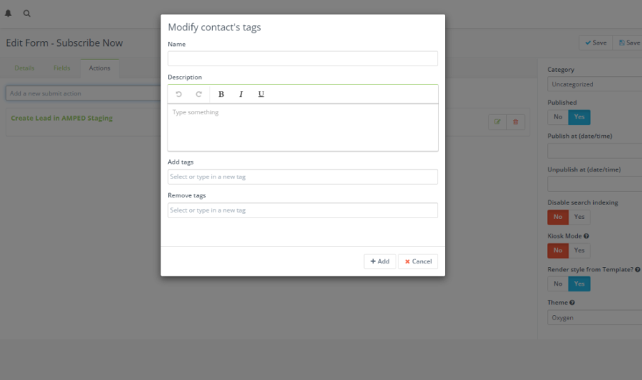 How do I tag contacts when they submit my Adaptix form? – Adaptix