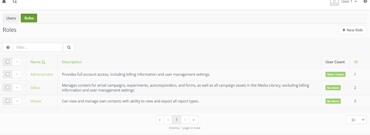 Managing Roles - Adaptix